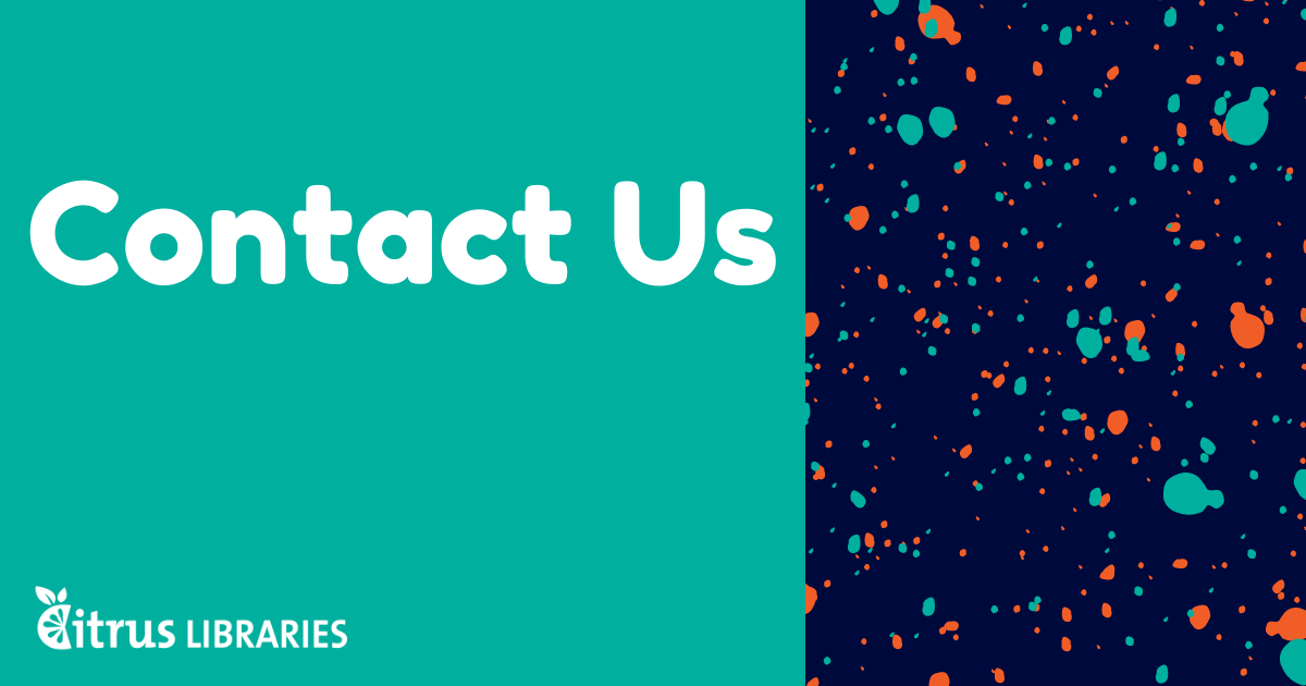 Contact Us - Citrus Libraries - Contact us online or your library